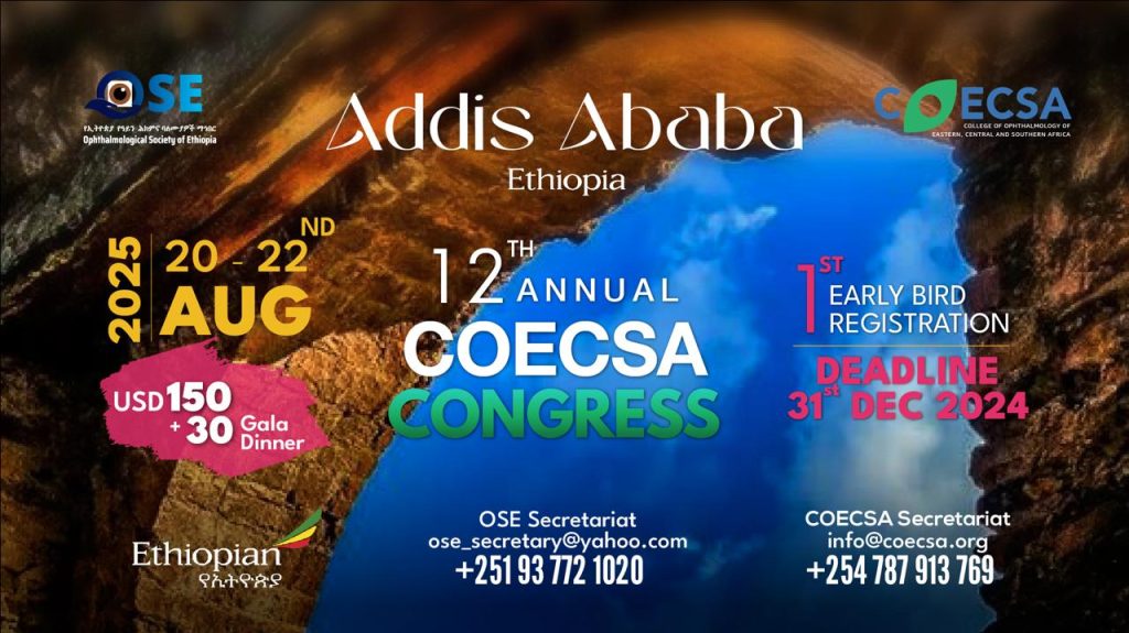 12th Annual COECSA Congress - The College of Ophthalmology of Eastern ...